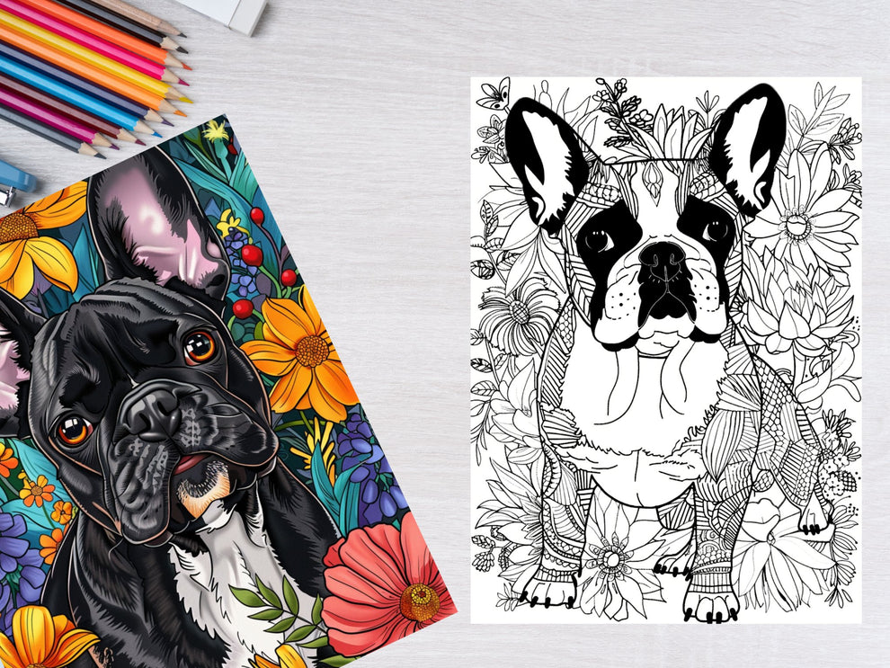 20 Cute French Bulldog Coloring Pages – My Coloring Zone