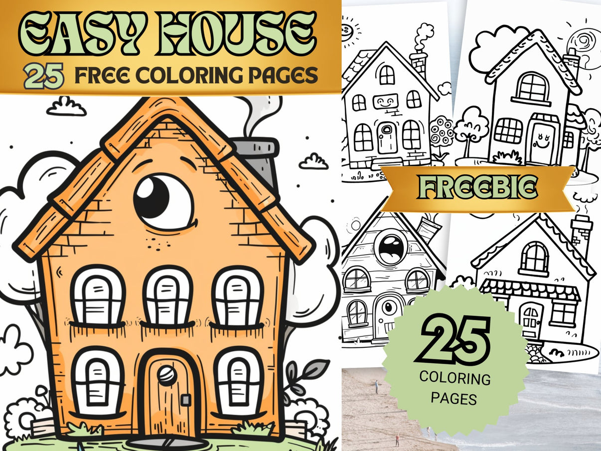 25 FREE House Coloring Sheets – My Coloring Zone