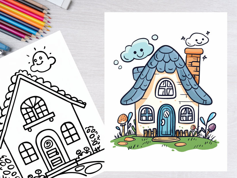 25 FREE House Coloring Sheets – My Coloring Zone