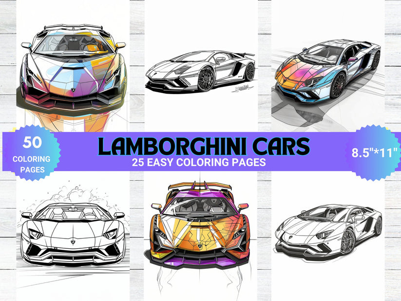 25 Free Lamborghini Coloring Sheets – My Coloring Zone