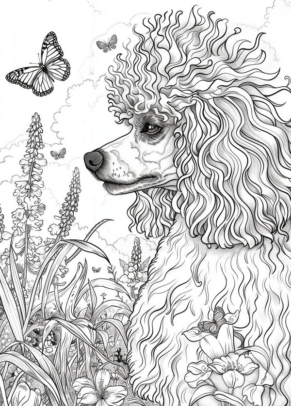 30 Cute Poodle Coloring Pages – My Coloring Zone
