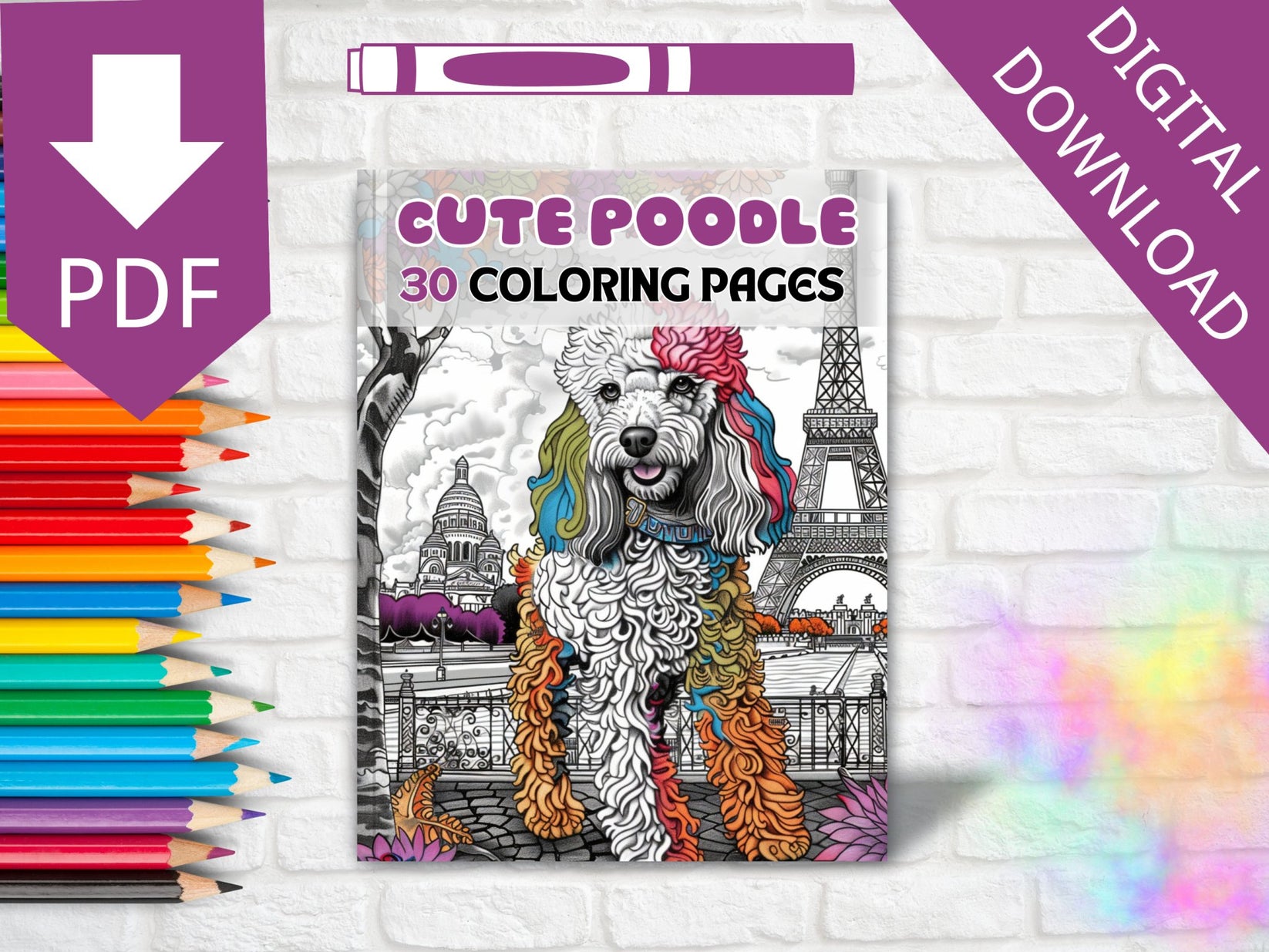 30 Cute Poodle Coloring Pages – My Coloring Zone