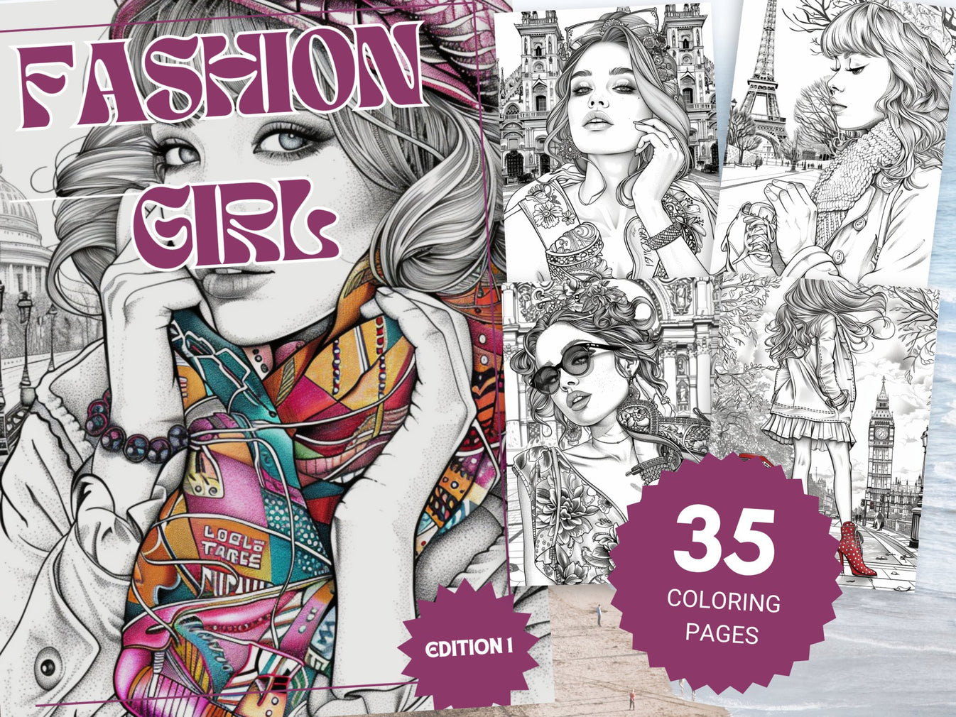 35 Girl Fashion Coloring Sheets – My Coloring Zone