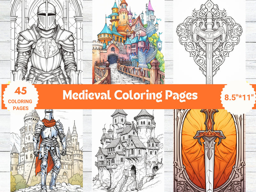 35 Unique Medieval Coloring Pages – My Coloring Zone