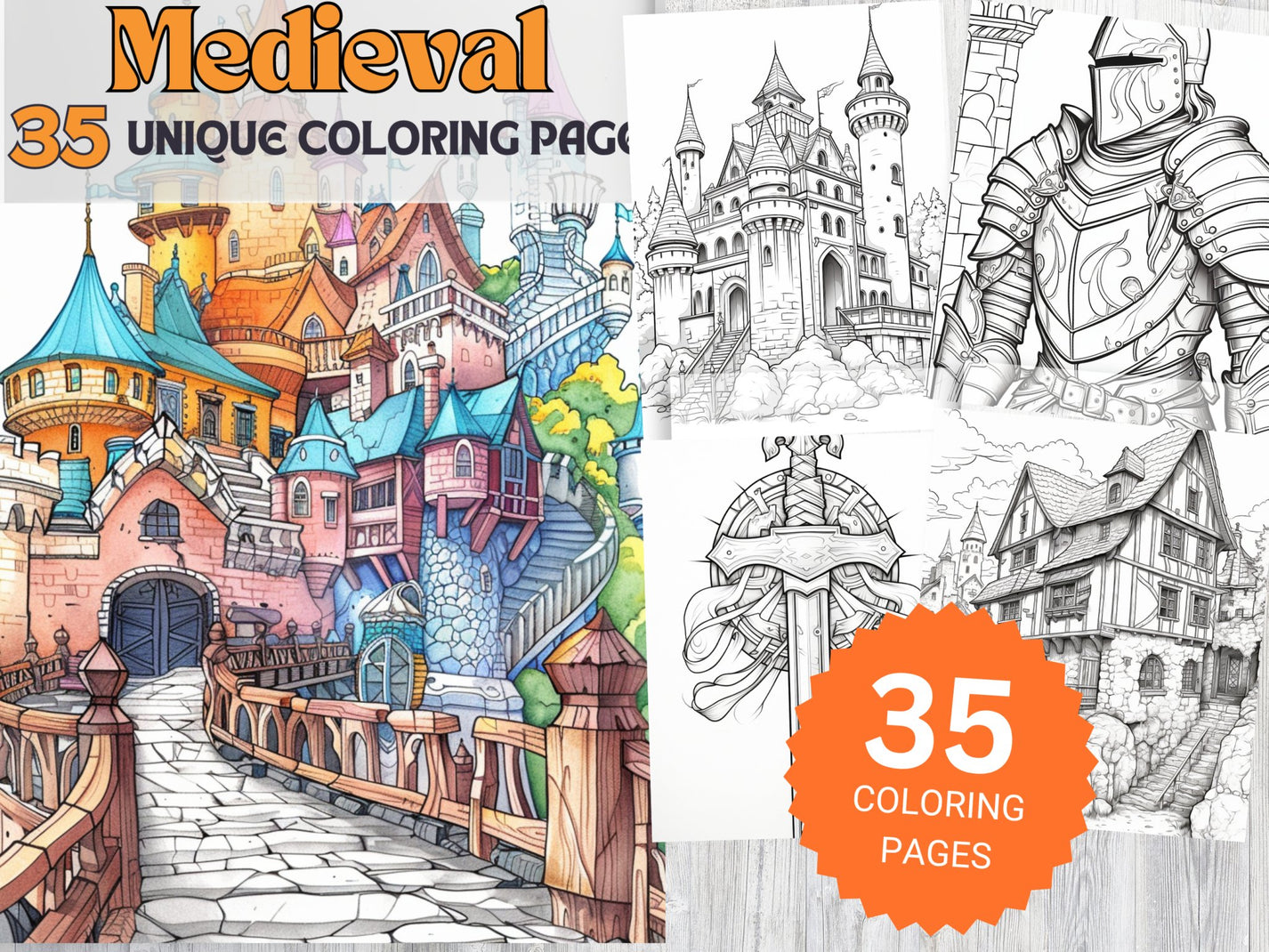 35 Unique Medieval Coloring Pages – My Coloring Zone
