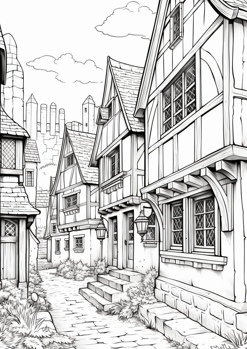35 Unique Medieval Coloring Pages – My Coloring Zone