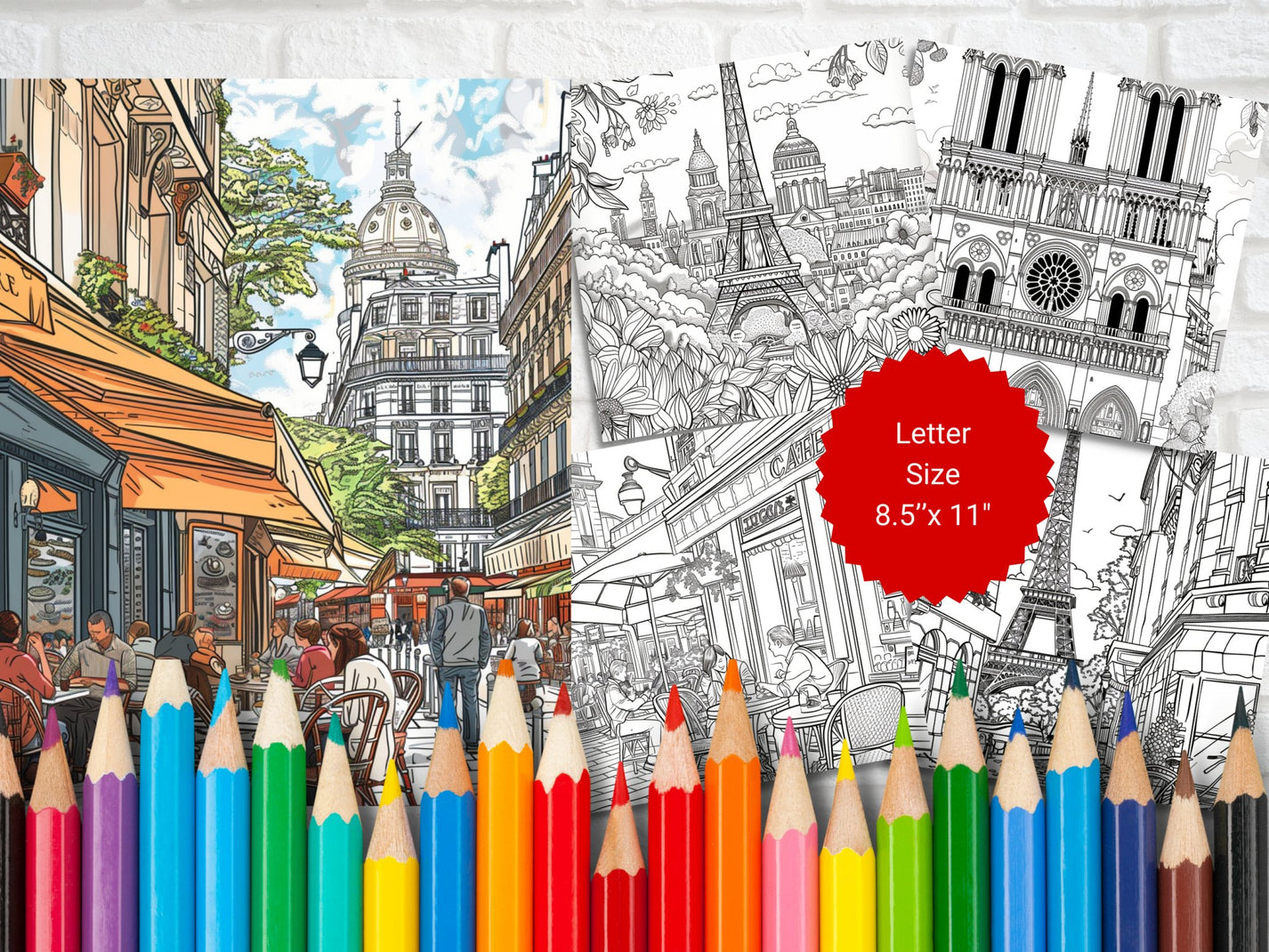 35 Unique Paris Coloring Pages – My Coloring Zone