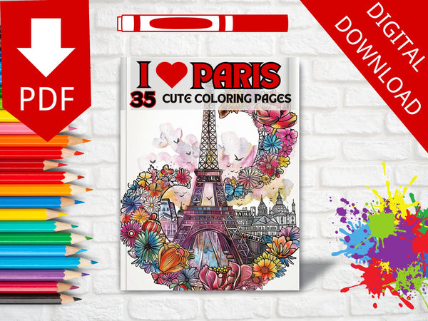 35 Unique Paris Coloring Pages – My Coloring Zone