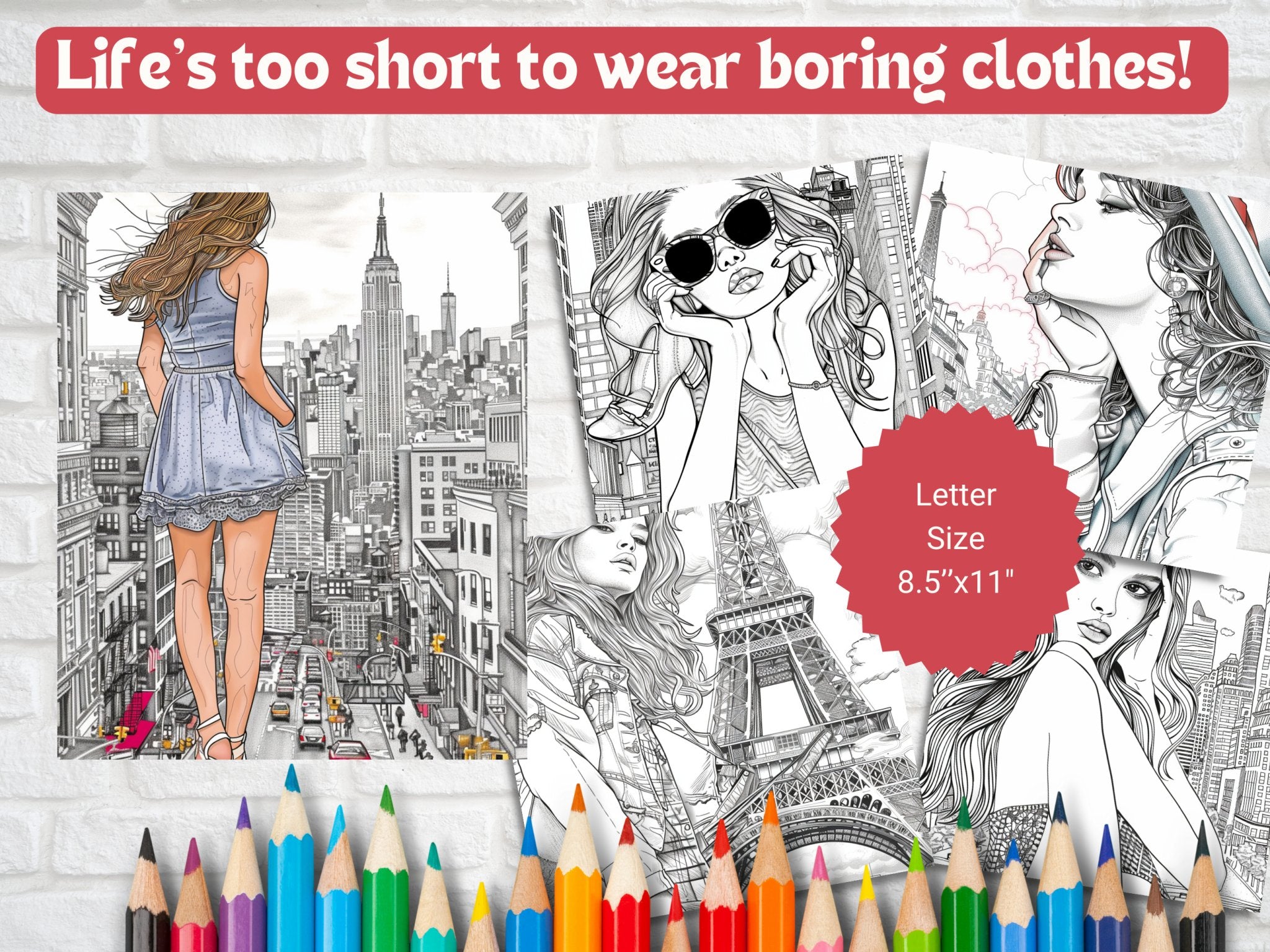 40 Cute Fashion Girls Coloring Pages – My Coloring Zone