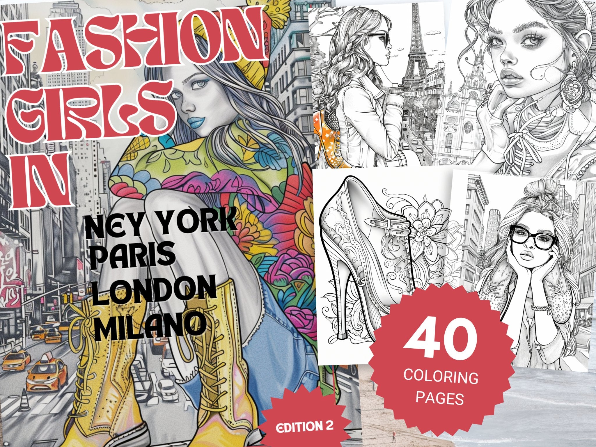 40 Cute Fashion Girls Coloring Pages – My Coloring Zone