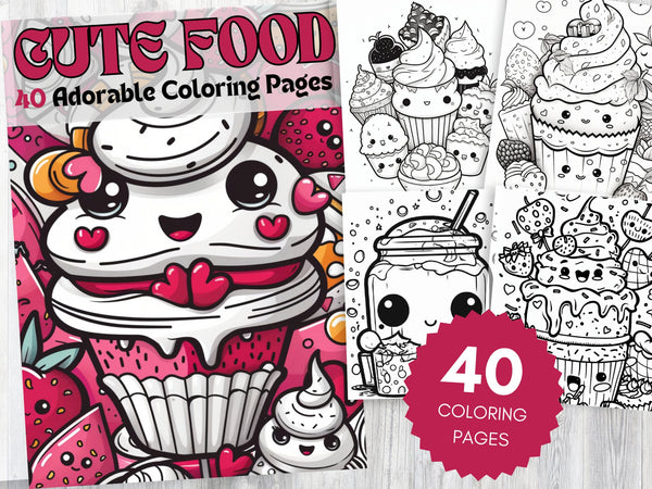 40 Cute Food Coloring Pages For Kids – My Coloring Zone