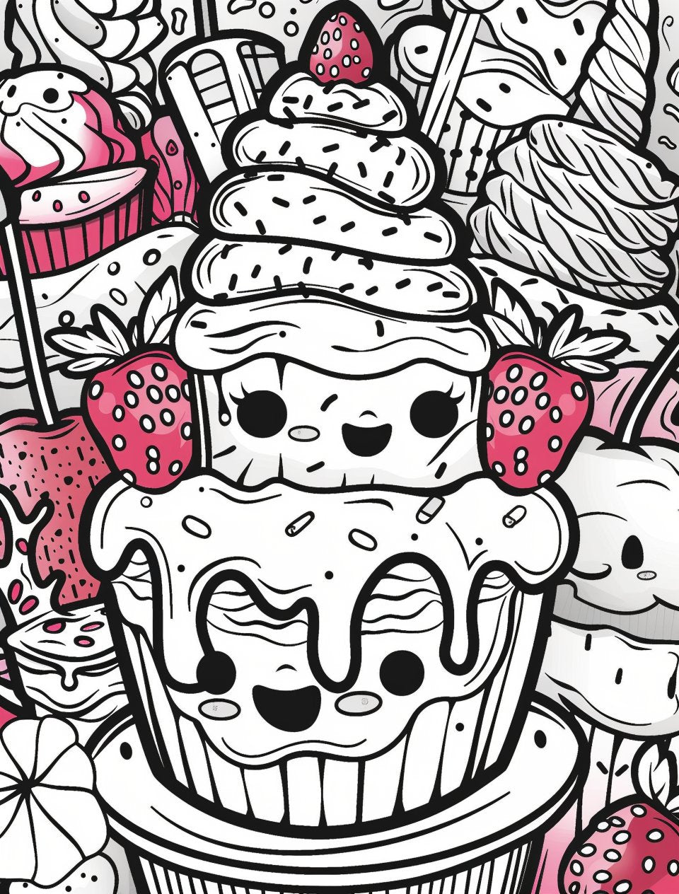 40 Cute Food Coloring Pages For Kids – My Coloring Zone