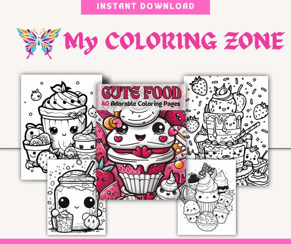 40 Cute Food Coloring Pages For Kids – My Coloring Zone