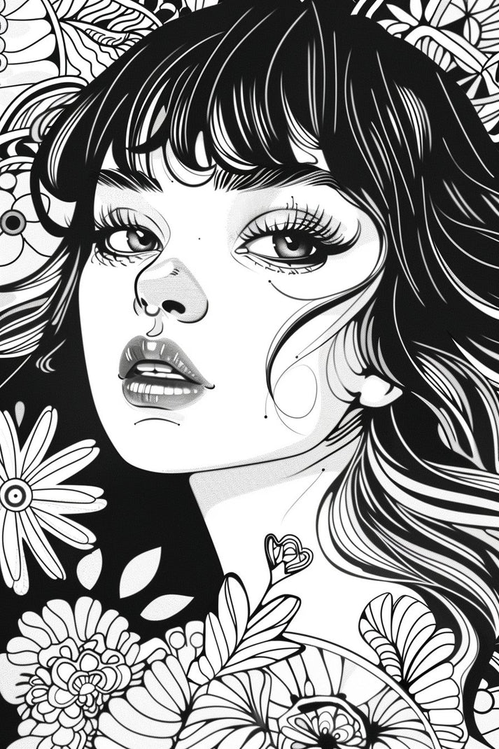45 Adorable Mandala Girl Coloring Pages – My Coloring Zone