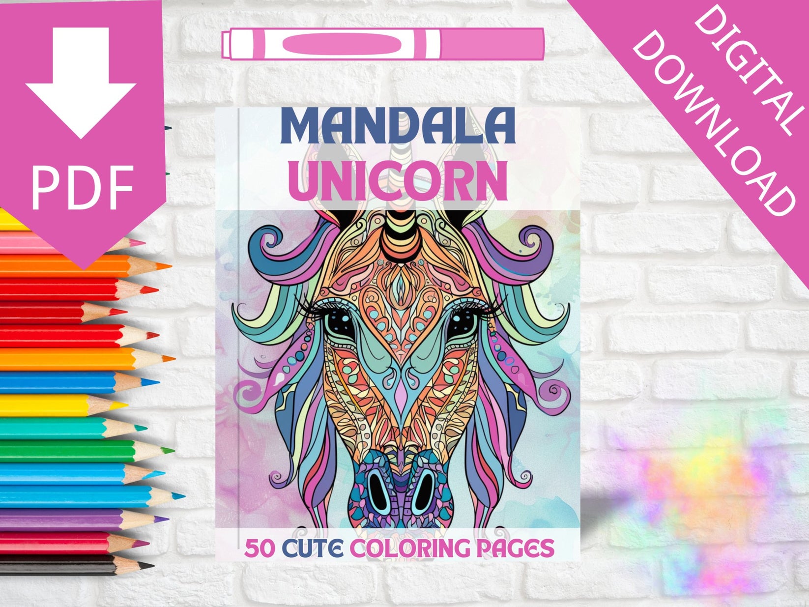 50 Cute Mandala Unicorn Coloring Pages – My Coloring Zone